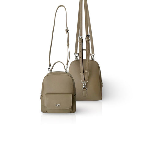 HOLB - Backpack PU Medium - Tan Taupe (New) | Holla Bella Australia